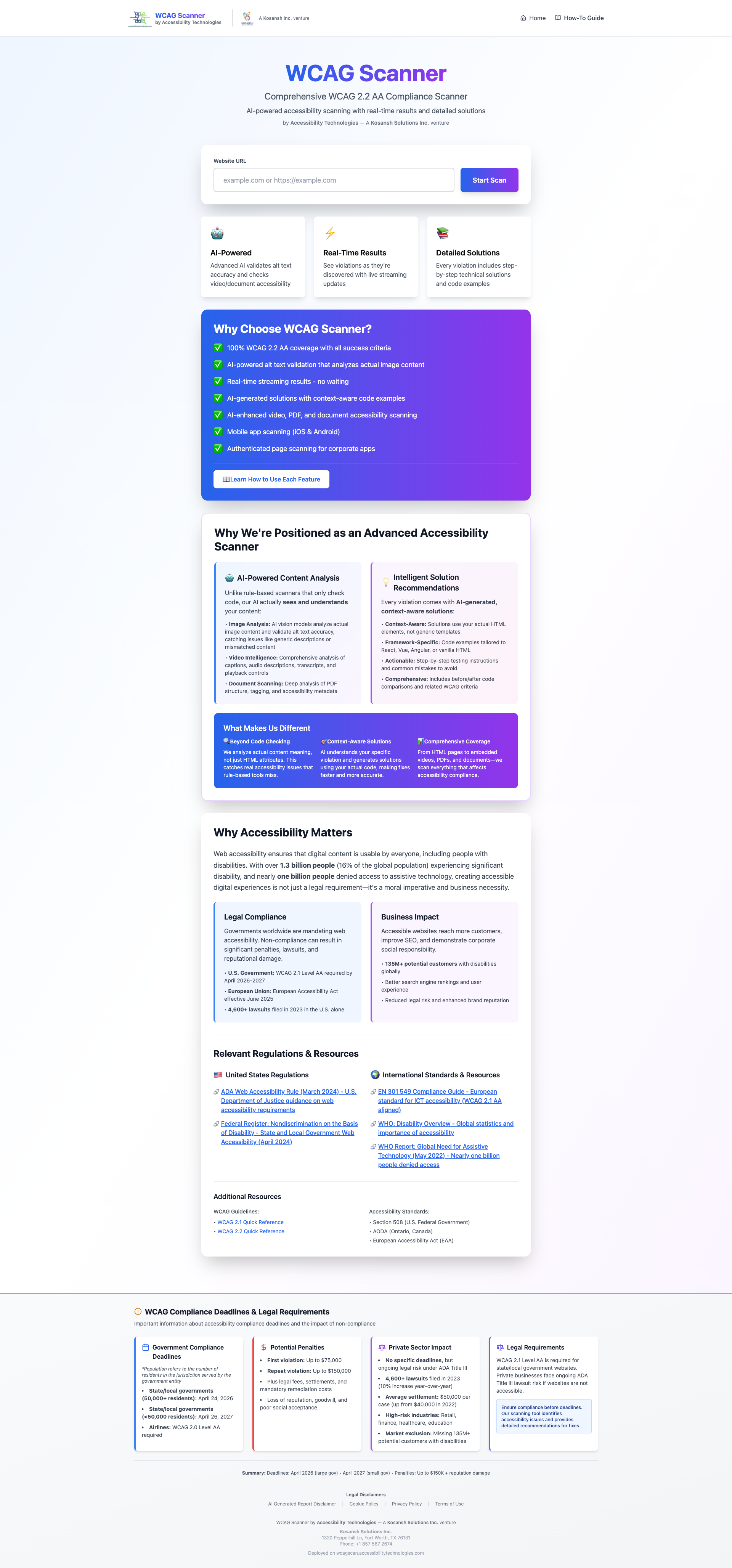 WCAG Compliance Guide - How-To Documentation | WCAG Scanner